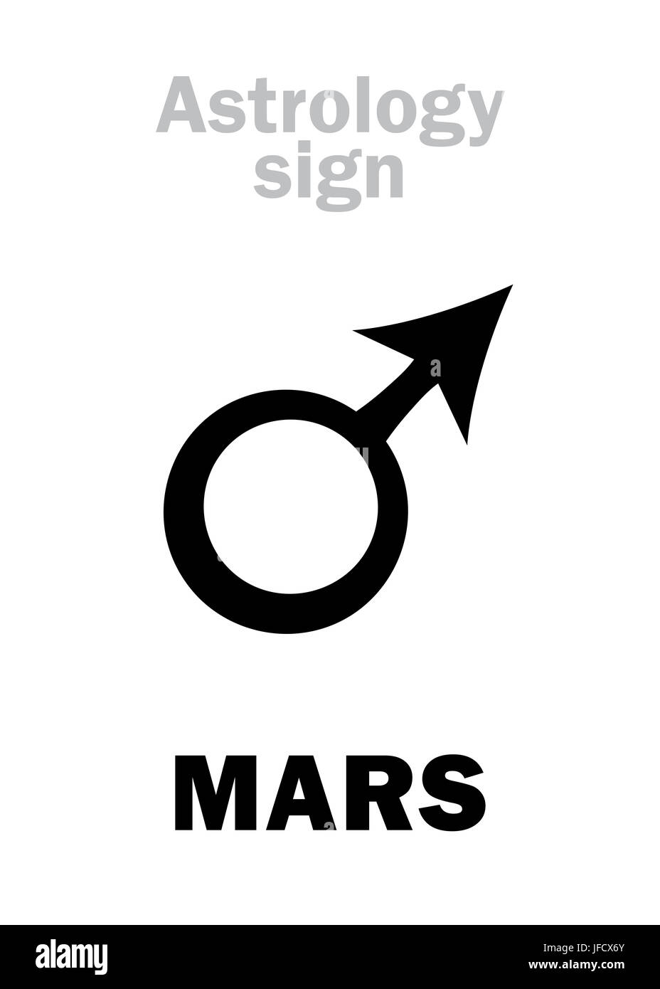 Planet mars symbol Cut Out Stock Images & Pictures - Alamy