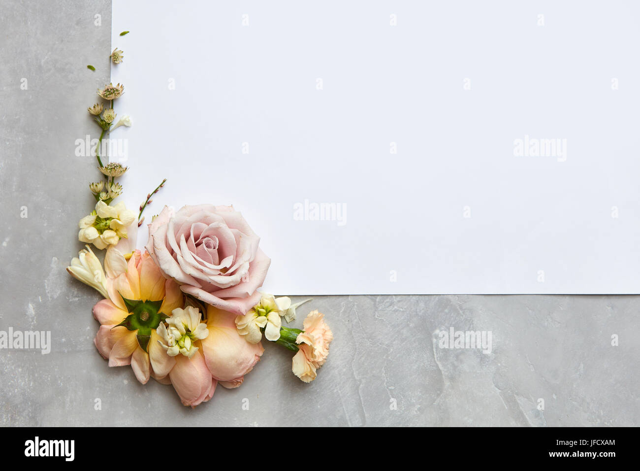 Frame of flowers Stock Photo - Alamy