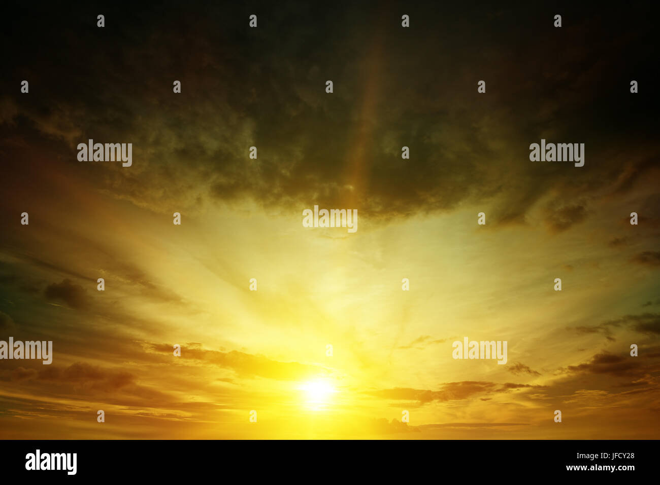 Beautiful sunset in the tropics Stock Photo - Alamy