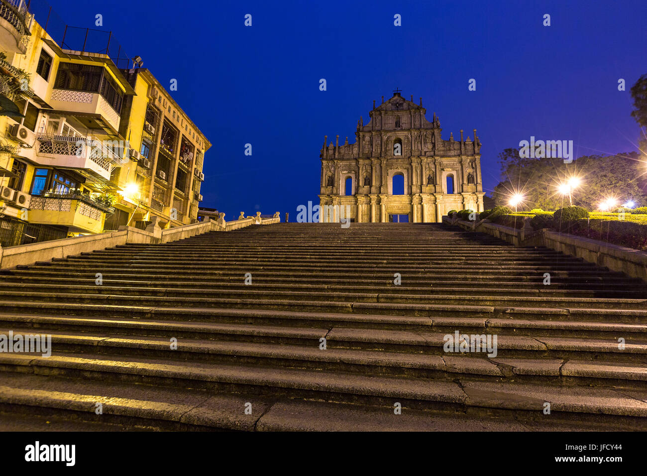 Macau Ruins of St. Paul's Stock Photo - Alamy