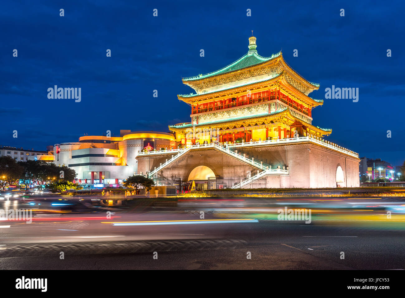 Xian bell tower Stock Photo - Alamy