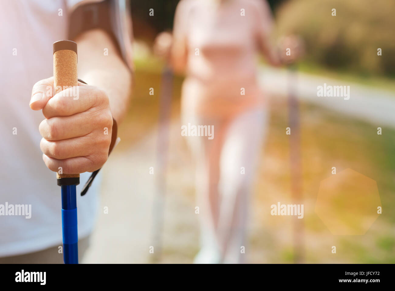 Close up hand holding pole hi-res stock photography and images - Alamy