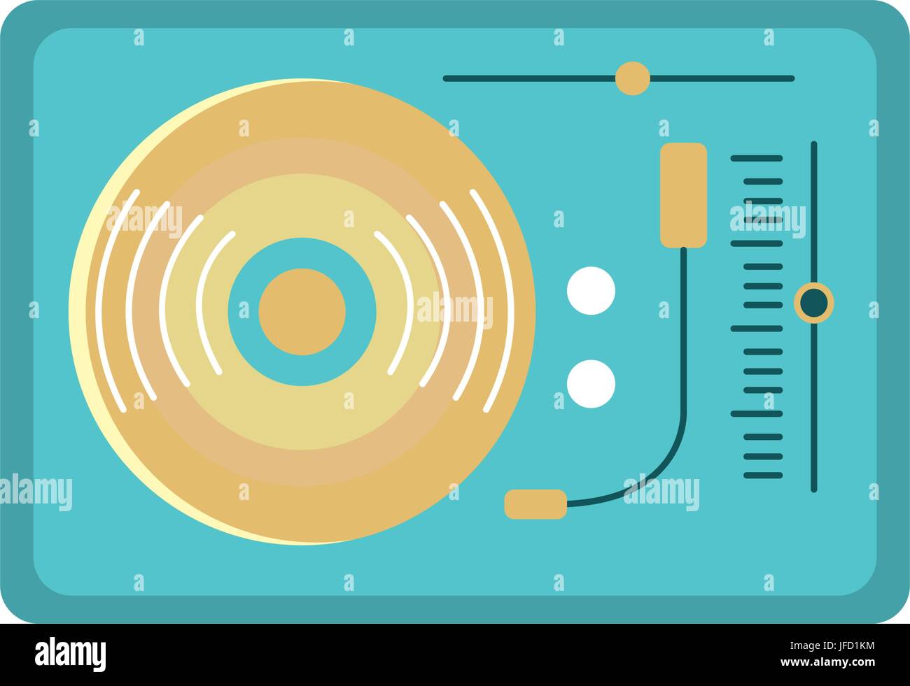 Dj turn table Stock Vector Images - Alamy