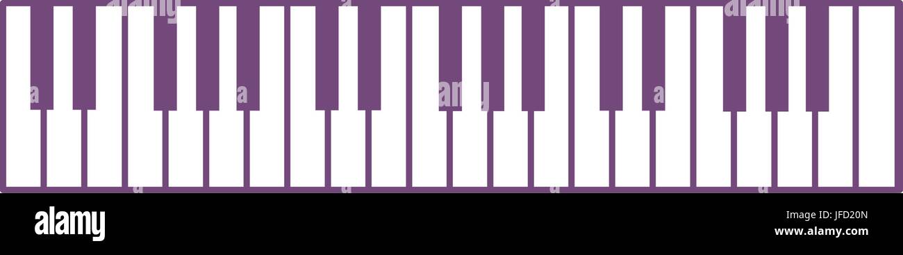 piano keys musical instrument to play music Stock Vector Image & Art ...