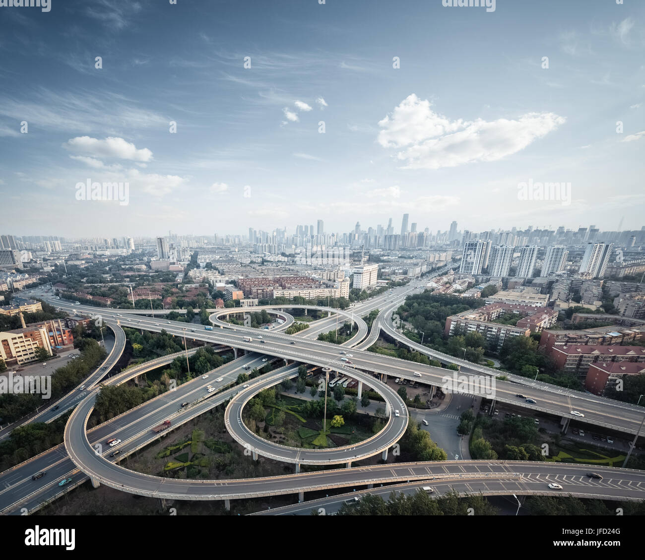 city interchange in tianjin Stock Photo - Alamy