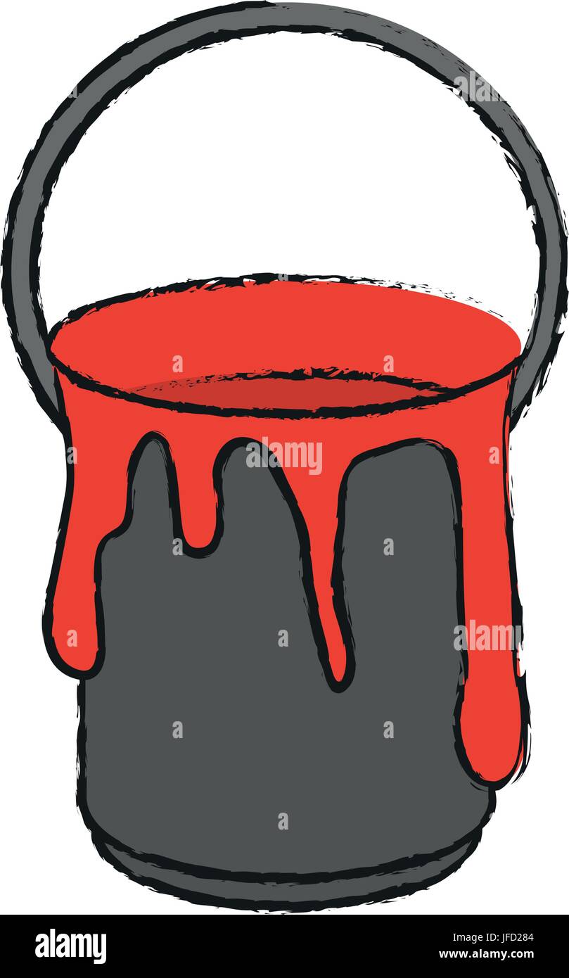 dripping red paint can icon image Stock Vector Image & Art - Alamy