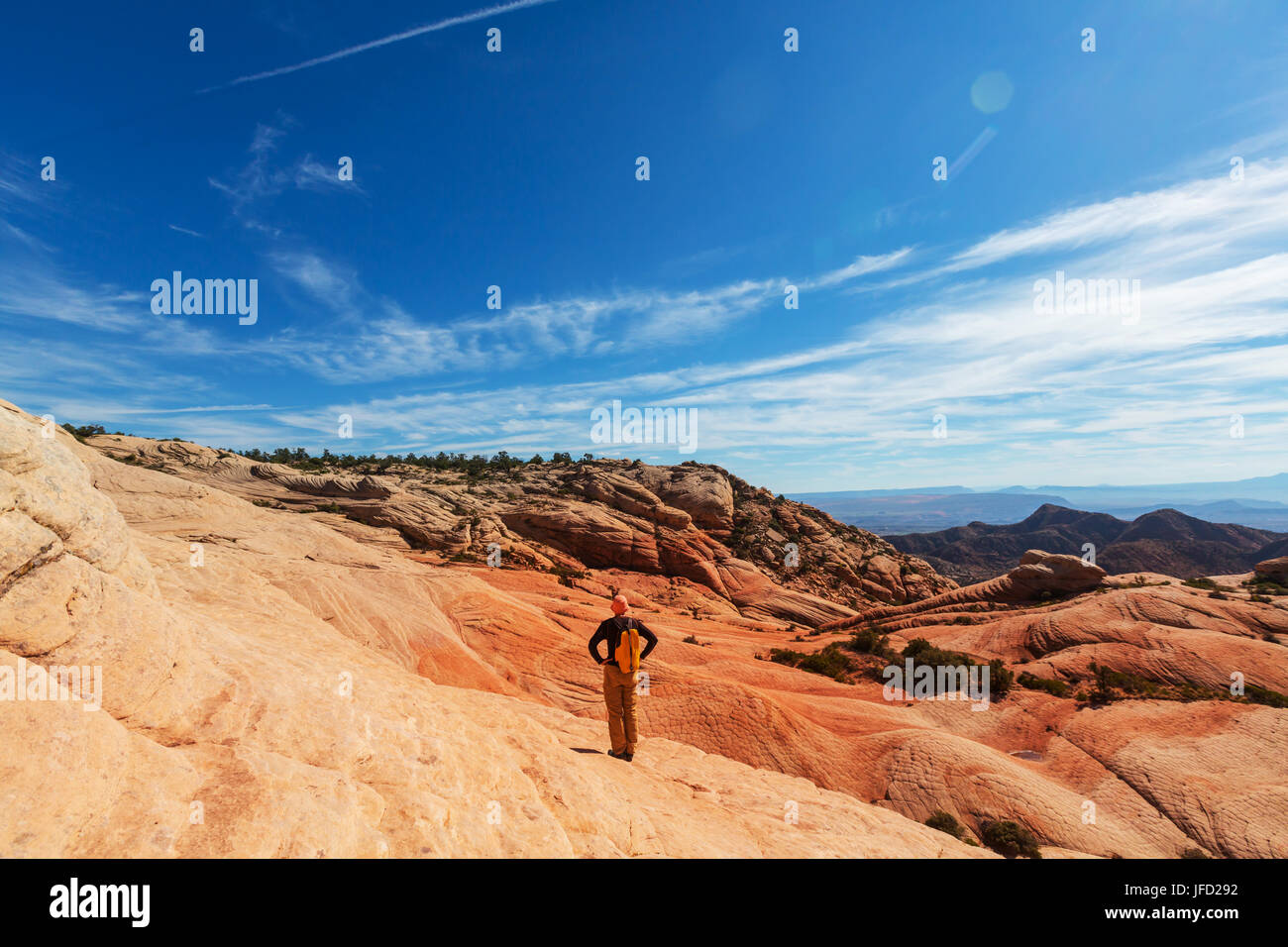 Hike in Utah Stock Photo - Alamy