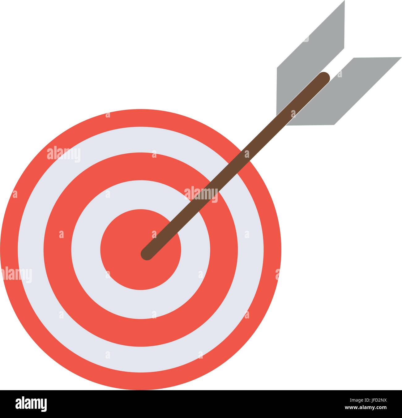 bullseye with dart icon image Stock Vector Image & Art - Alamy
