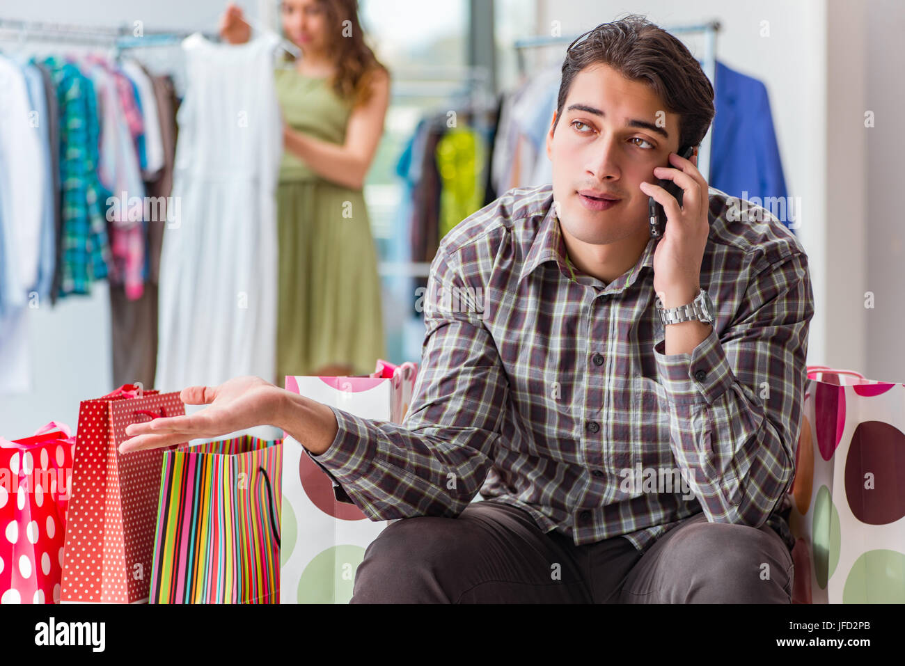 Man fed up family hi-res stock photography and images - Alamy