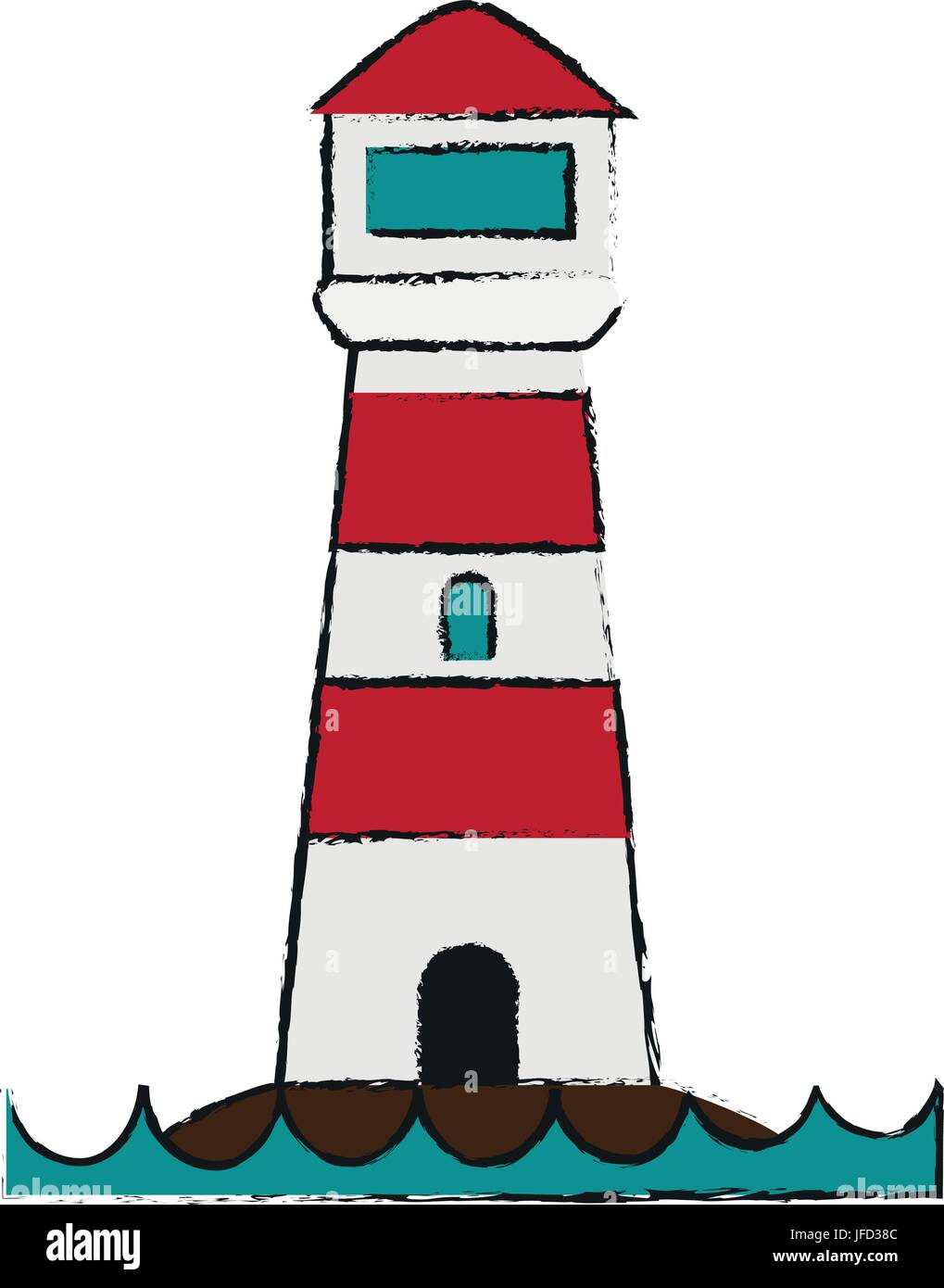 striped lighthouse icon image Stock Vector Image & Art - Alamy