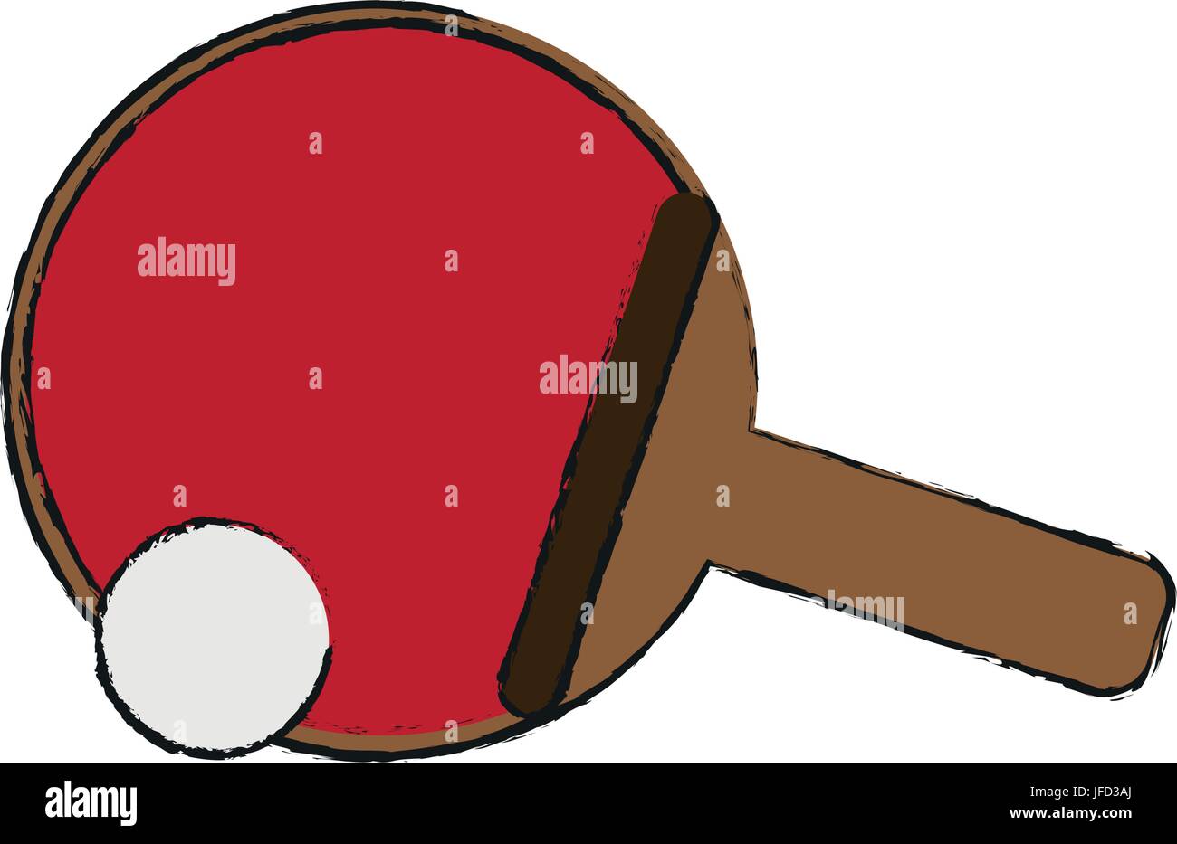 Ping Pong Paddle Stock Vector Images - Alamy