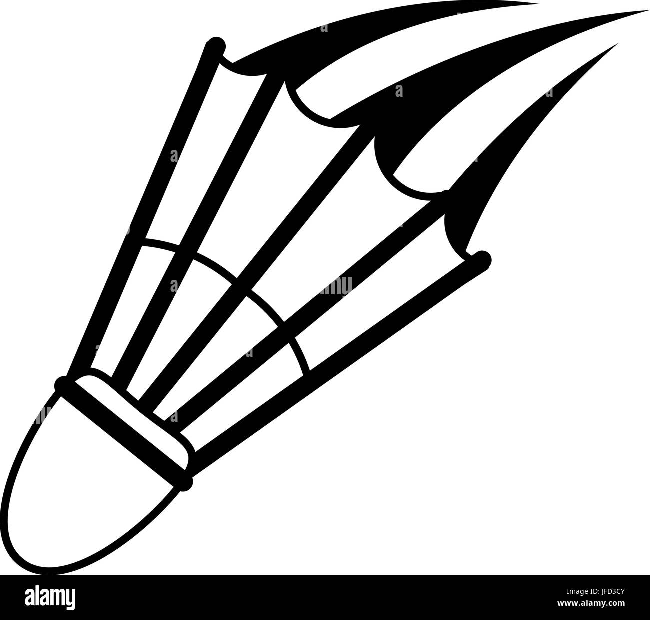 Motion shuttlecock player Stock Vector Images - Alamy