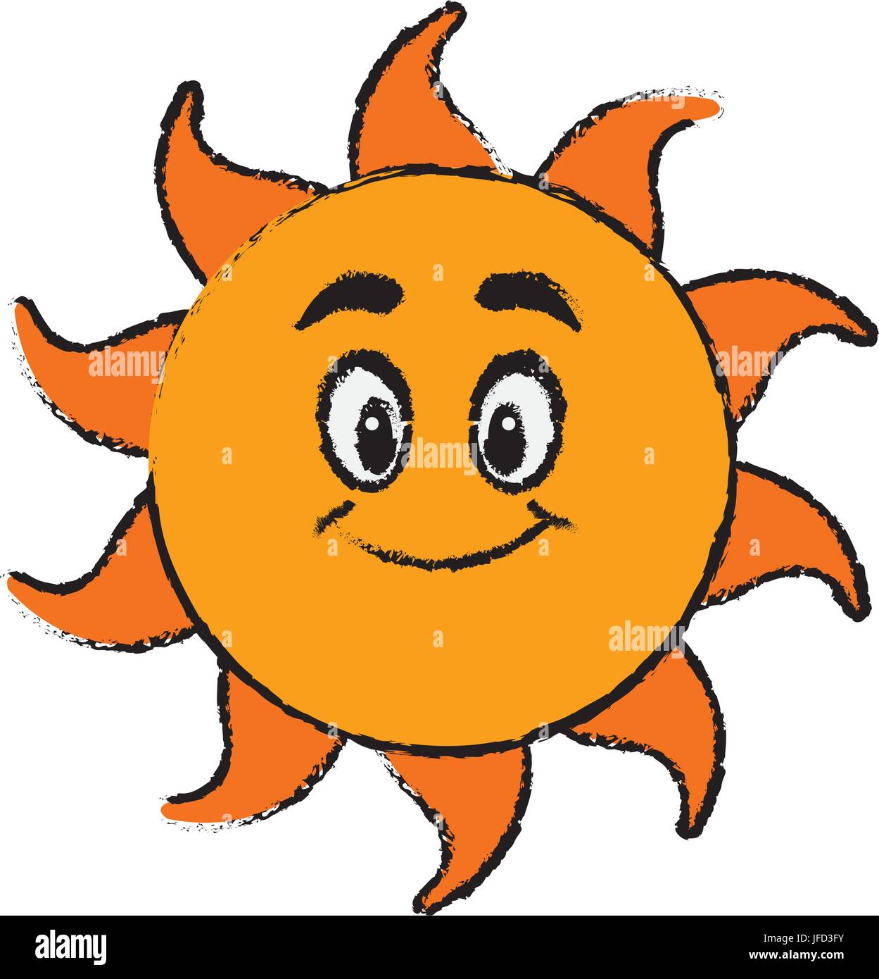 happy sun cartoon mascot character Stock Vector Image & Art - Alamy