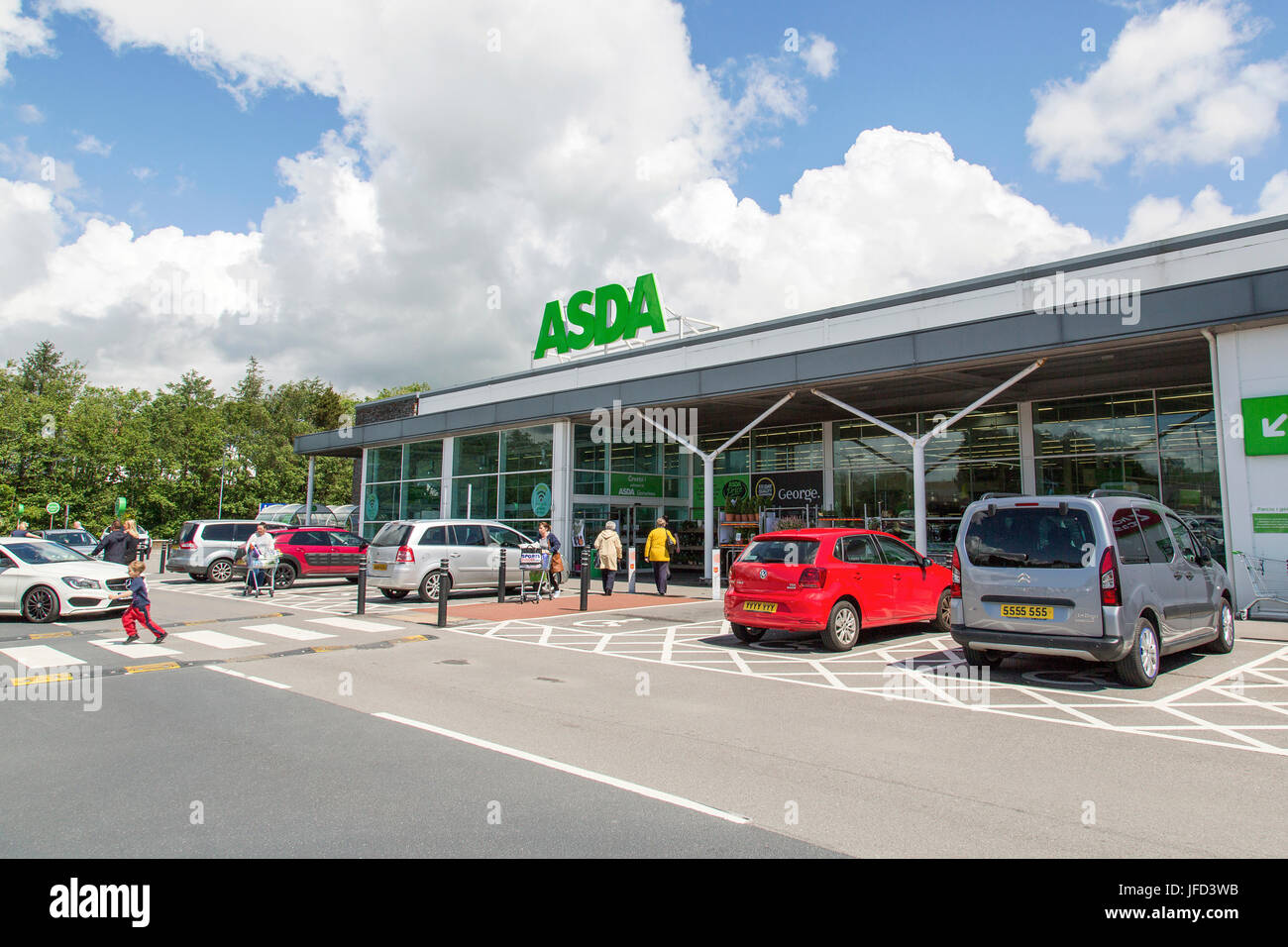 Asda parking sign hi-res stock photography and images - Alamy
