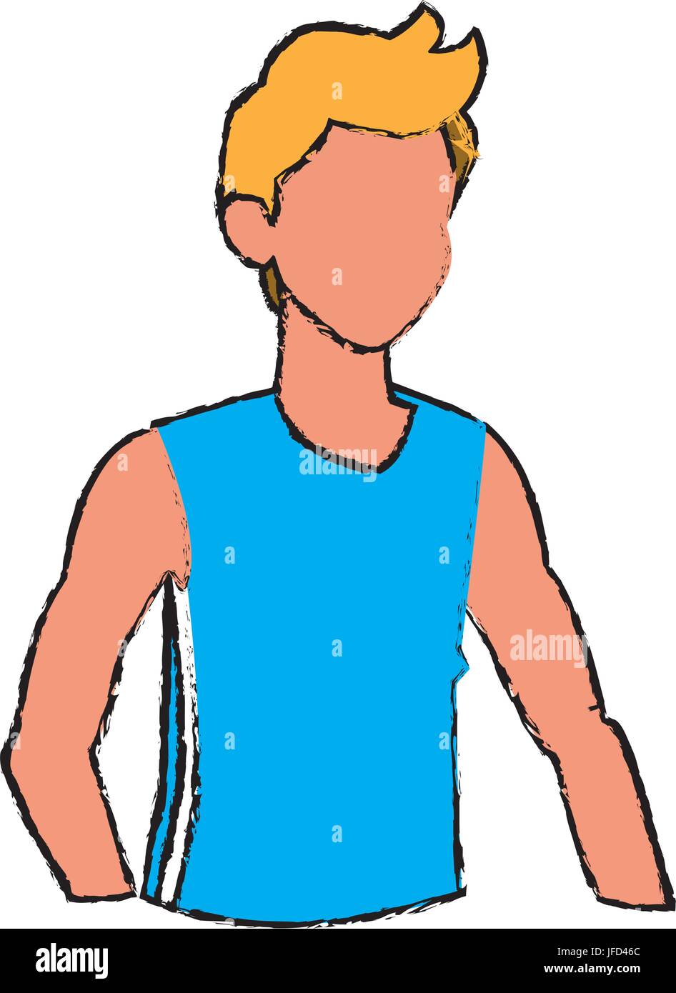 male character portrait man sport figure Stock Vector Image & Art - Alamy