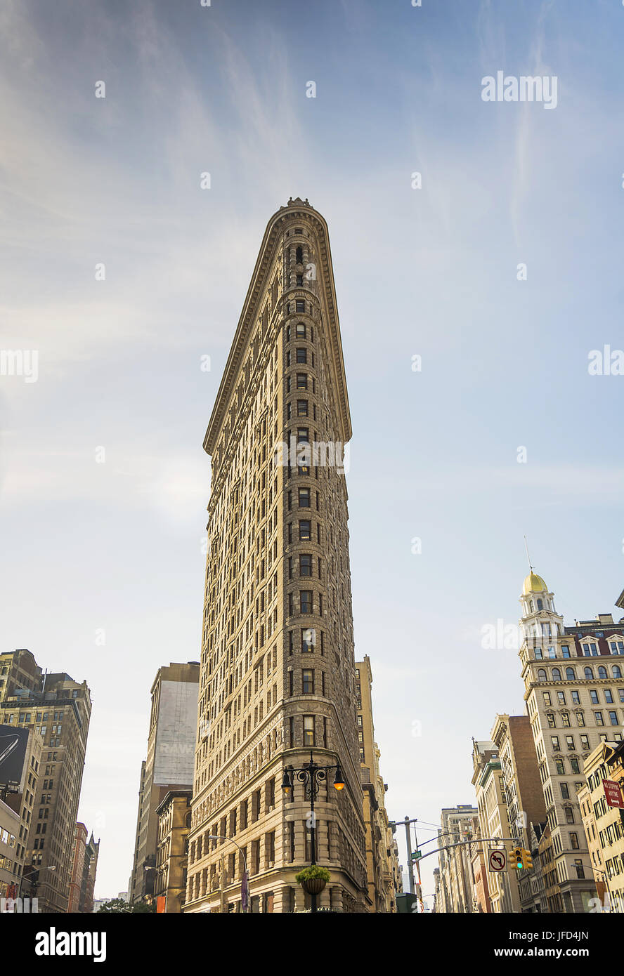 Flat Iron building facade Stock Photo - Alamy