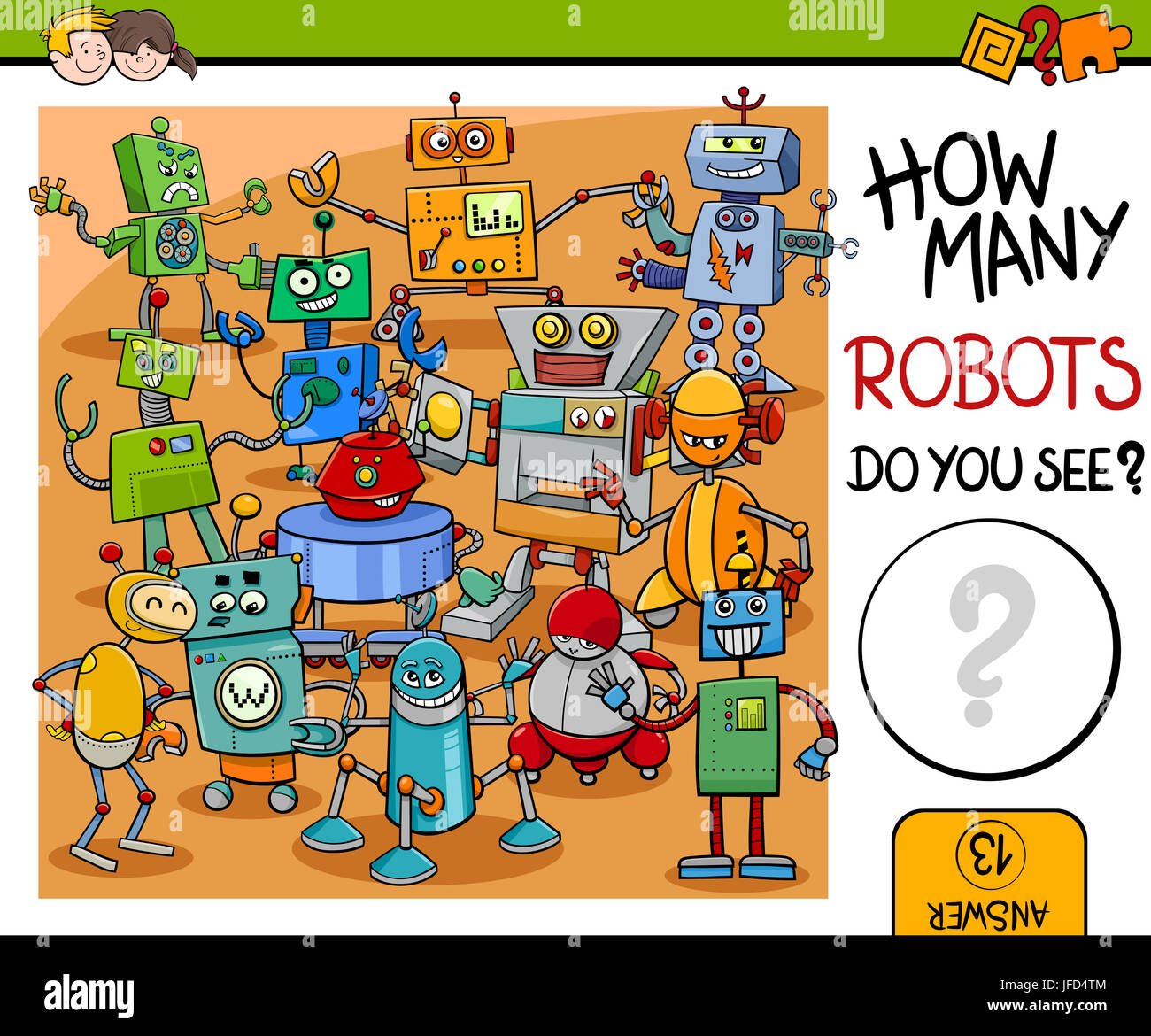 how many robots activity Stock Photo - Alamy