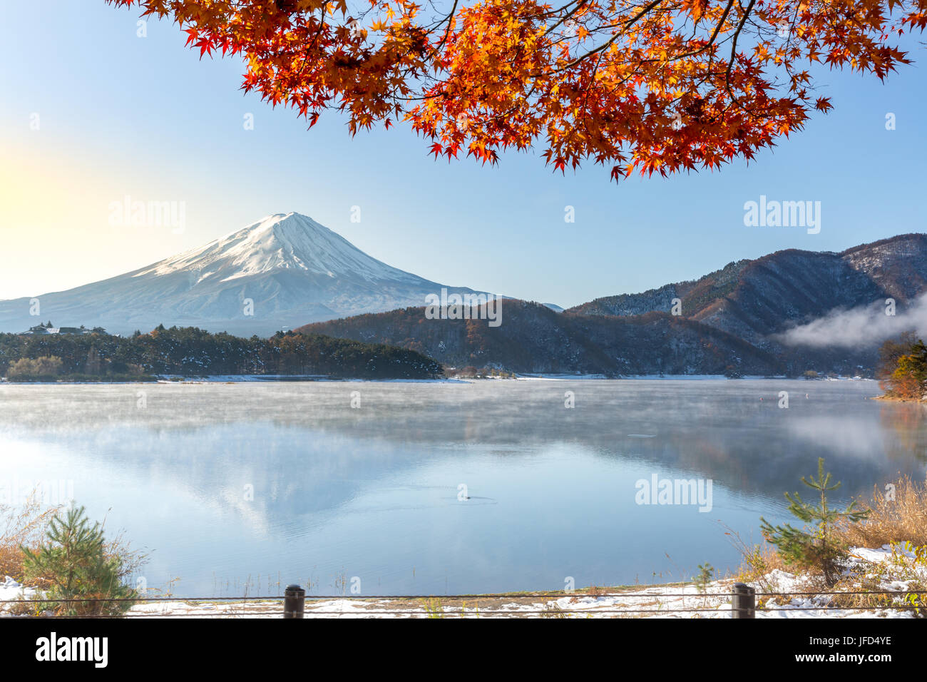 Mt. Fuji in autumn Stock Photo - Alamy