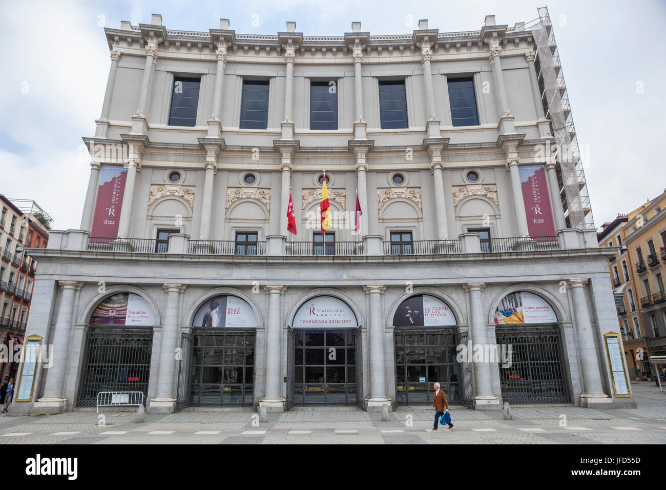 Royal theatre, Madrid. Opera house Stock Photo - Alamy