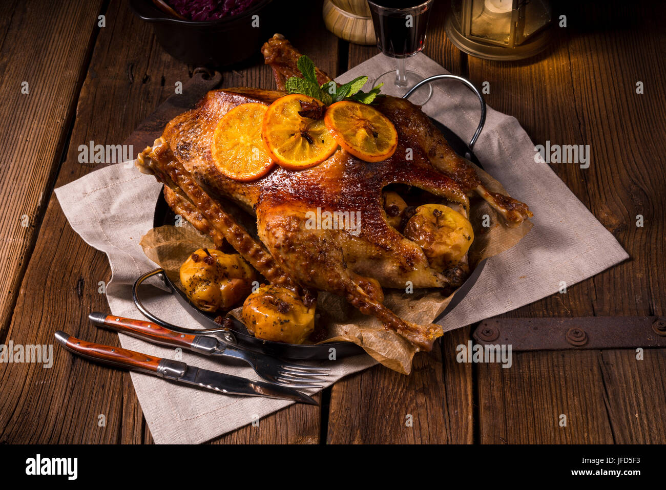 Crispy Roast goose Stock Photo - Alamy