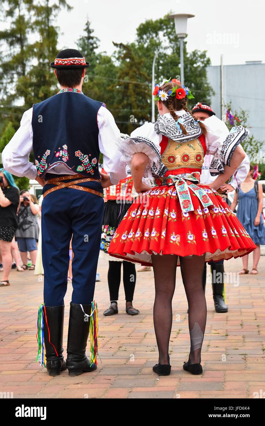 Brno, Czech Republic June 25, 2017. Czech traditional feast. Tradition ...