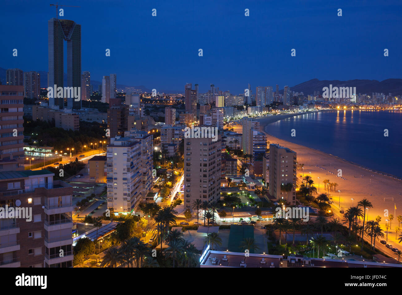 Benidorm night hi-res stock photography and images - Alamy