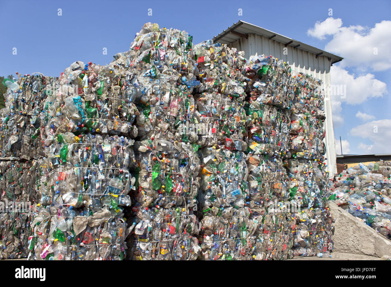 Plastic bottles recycling plant hi-res stock photography and images - Alamy