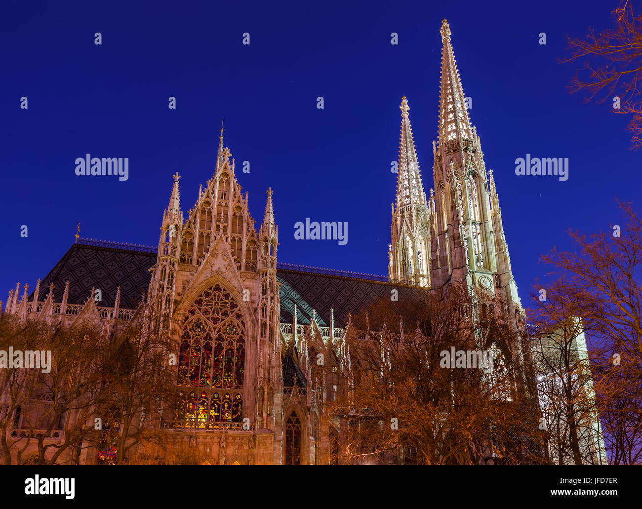 Votivkirche vienna hi-res stock photography and images - Alamy