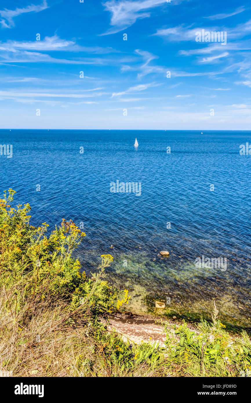 Cliff line in summer Stock Photo - Alamy