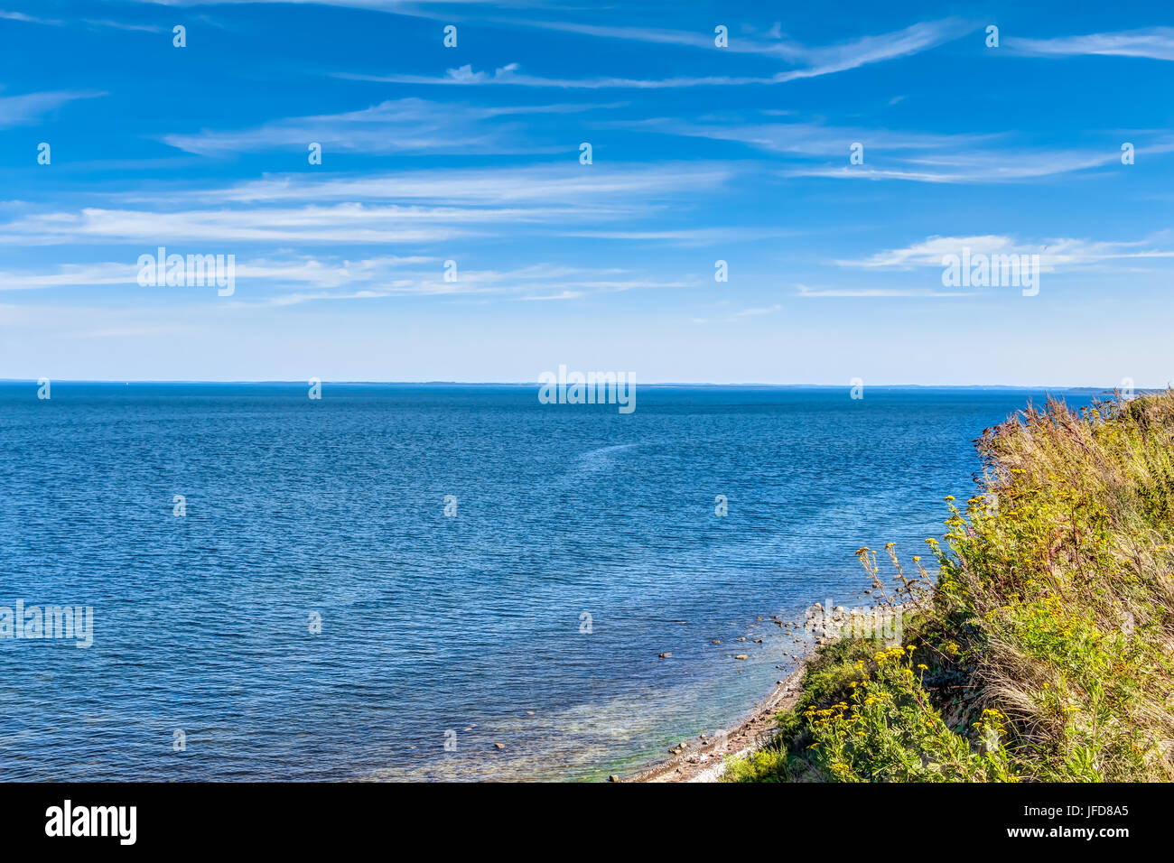 Cliff line in summer Stock Photo - Alamy