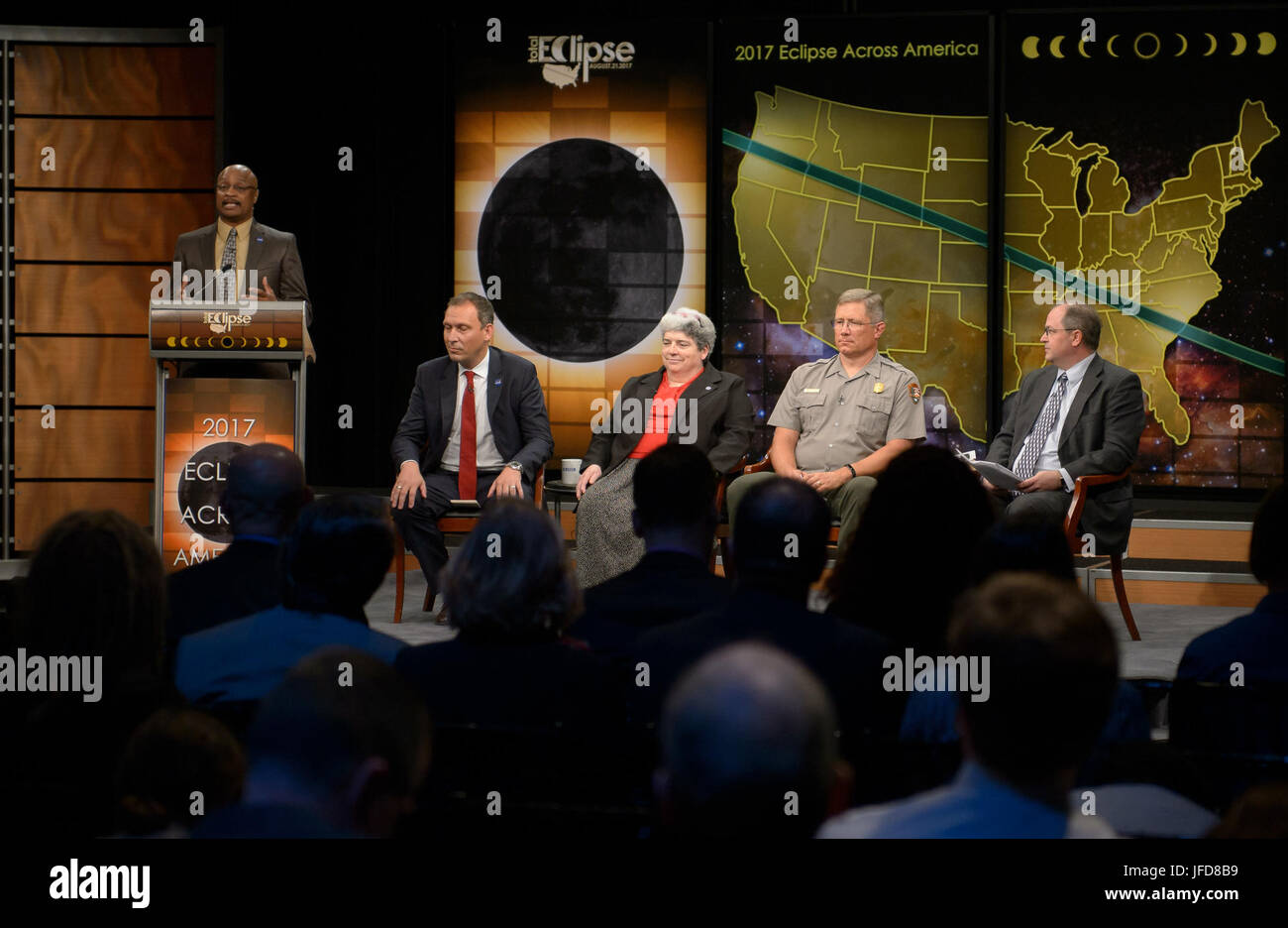 NASA holds a briefing on the upcoming total solar eclipse, featuring ...