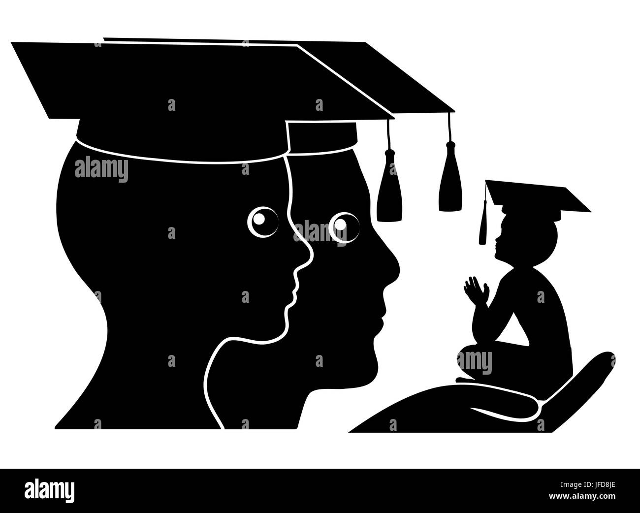 Parental aspirations for the academic attainment of their child Stock ...