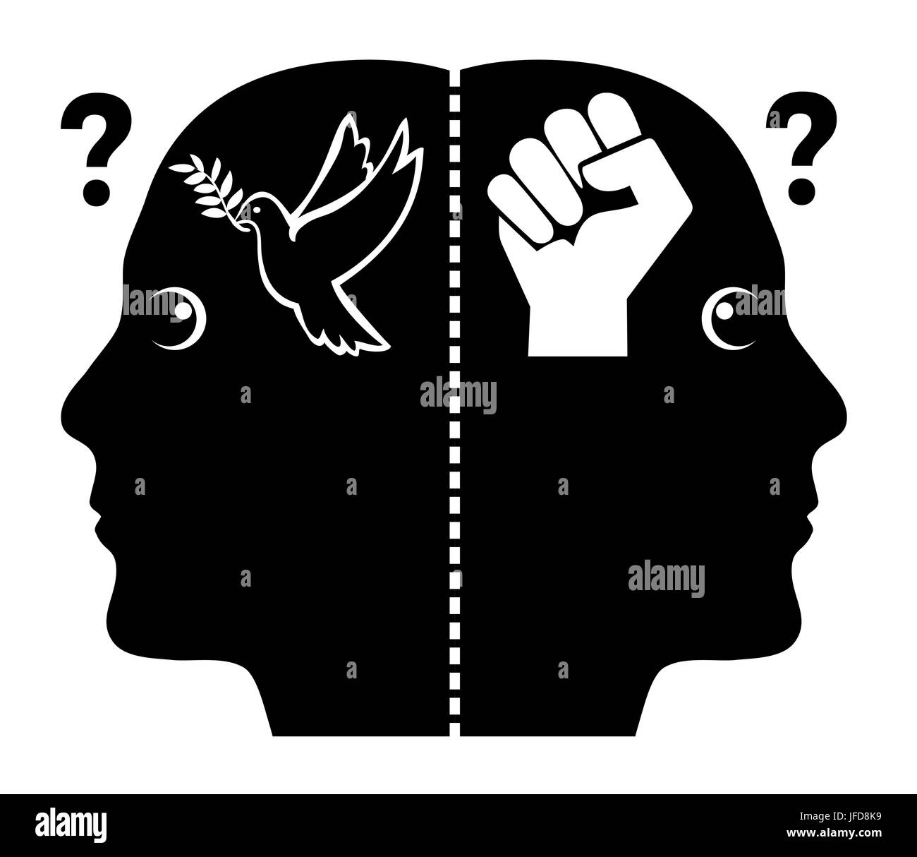 War peace choice Cut Out Stock Images & Pictures - Alamy