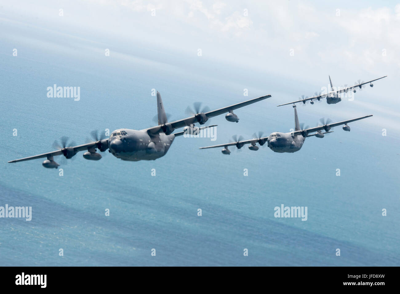 U.S. Air Force MC-130J Commando IIs from the 17th Special Operations ...