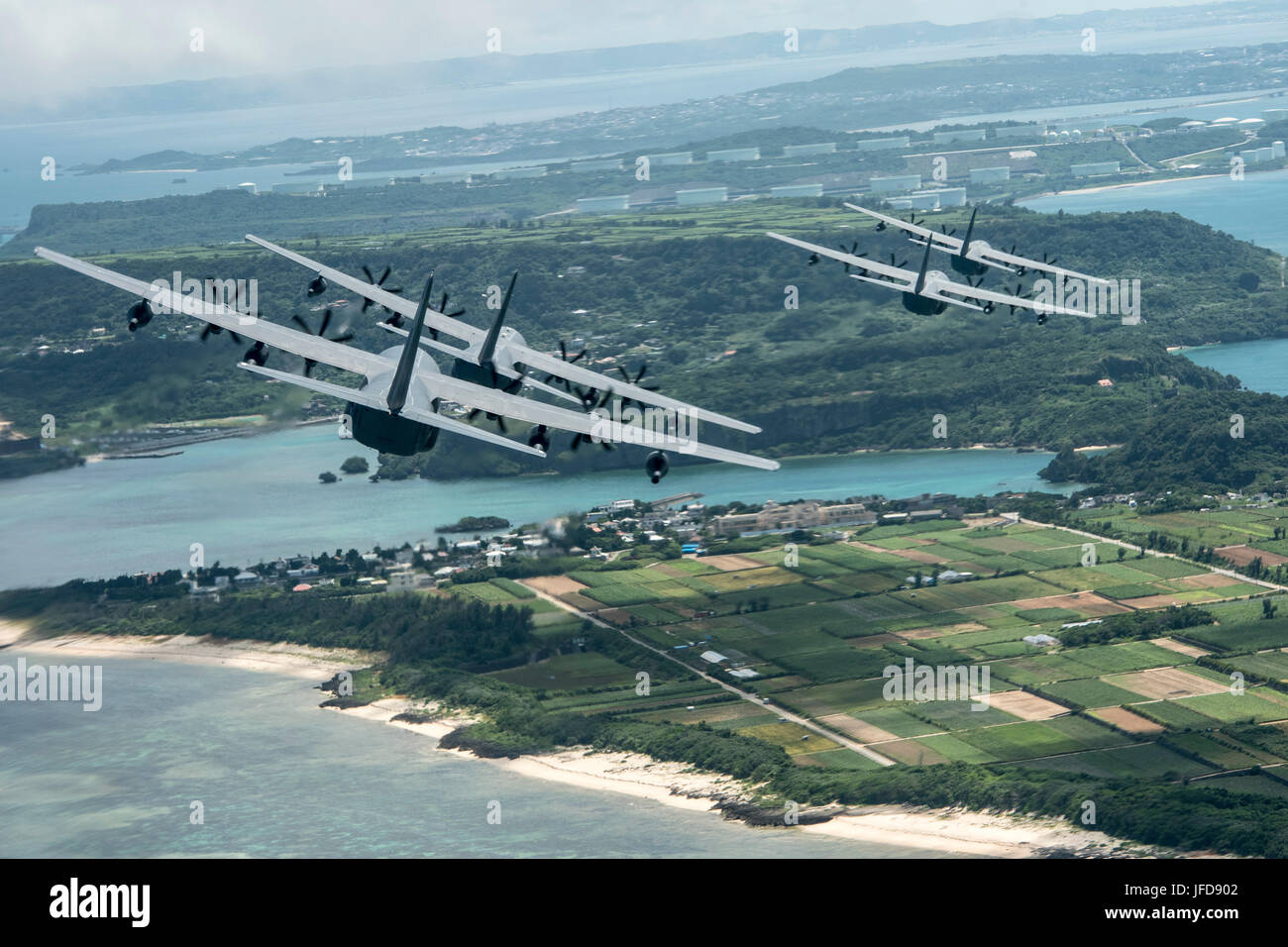 U.S. Air Force MC-130J Commando IIs from the 17th Special Operations ...