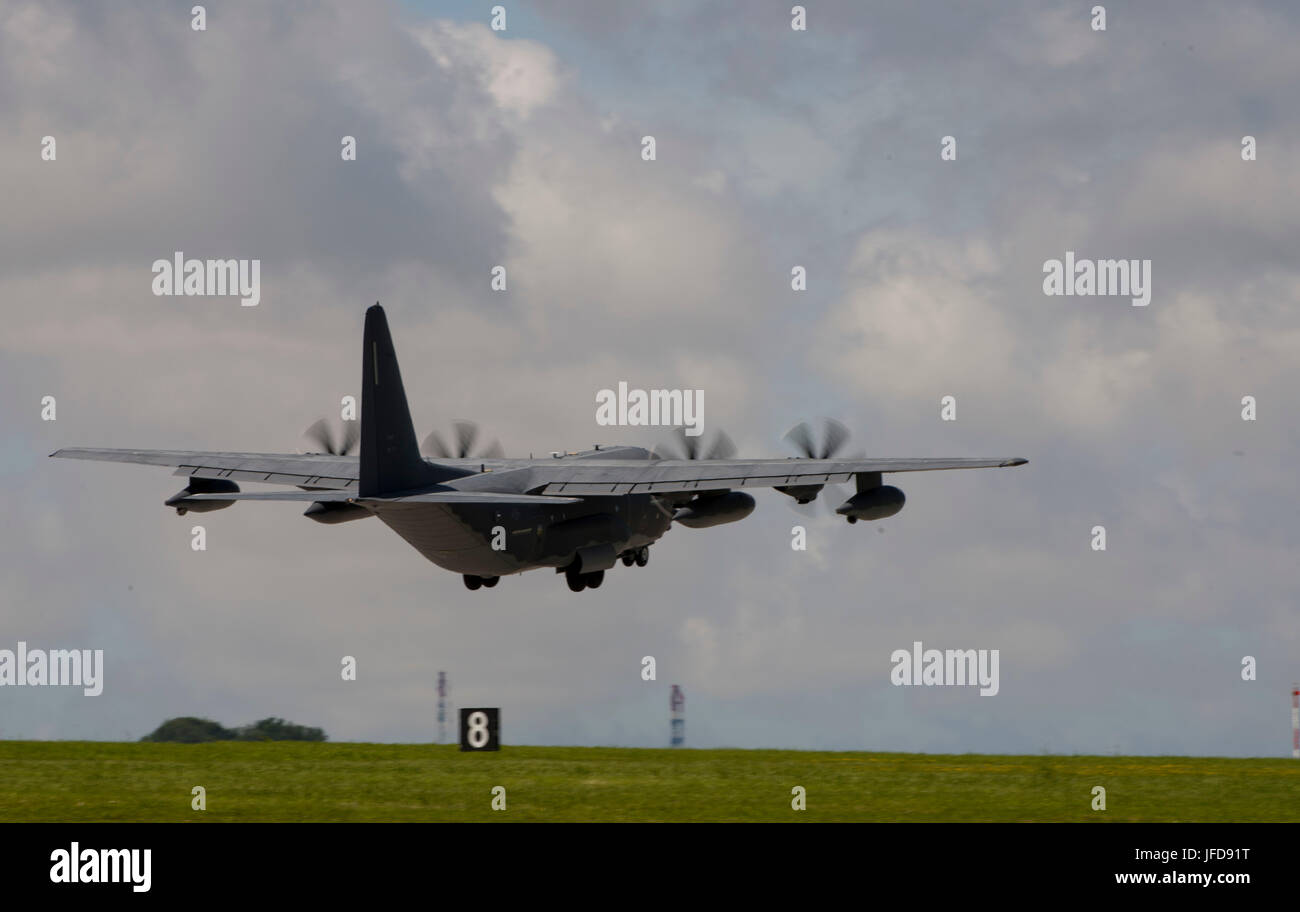 A U.S. Air Force MC-130J Commando II from the 17th Special Operations ...