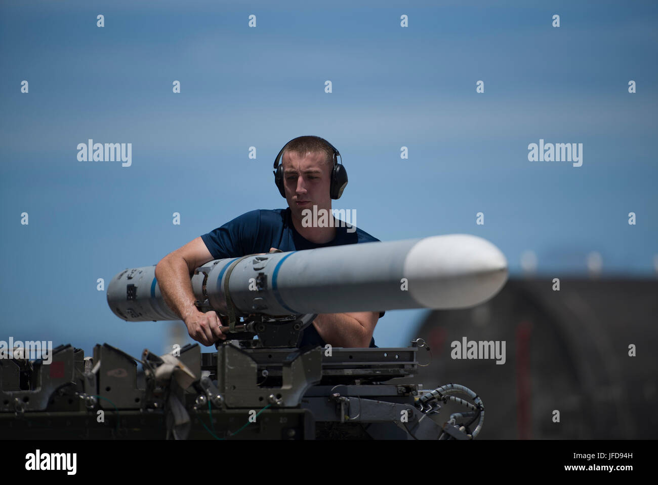 U.S. Air Force Staff Sgt. Adam Schaetzl, 44th Aircraft Maintenance Unit ...