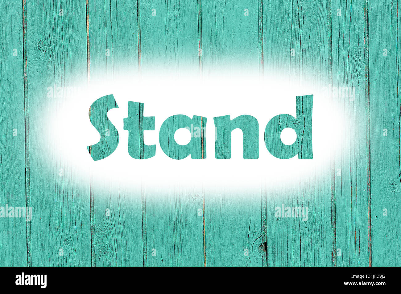 stand word print on the grunge wooden plate Stock Photo - Alamy