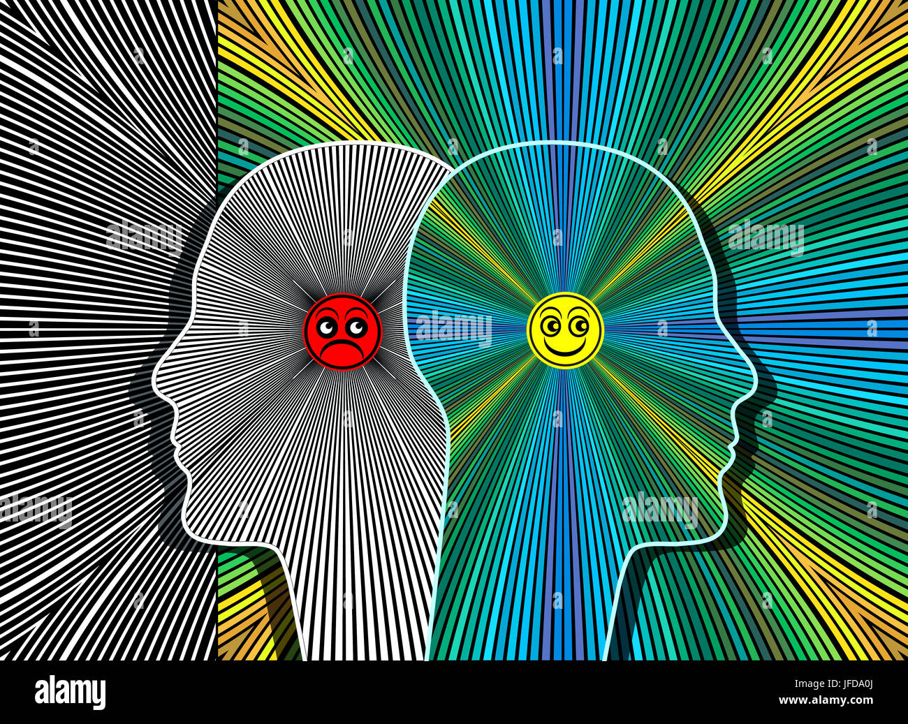 The power of a positive thinking charismatic person compared to a ...