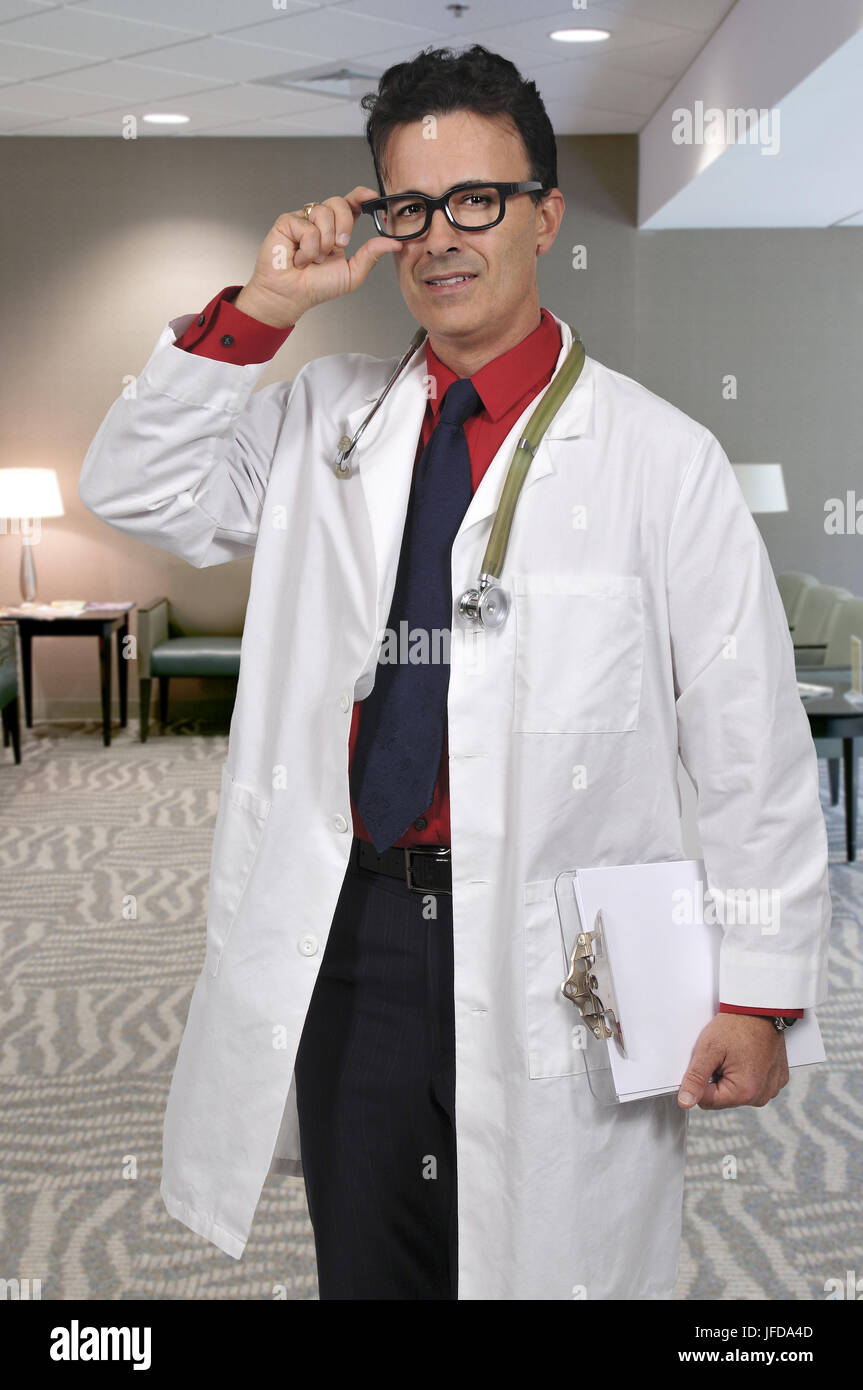 Handsome Man Doctor Stock Photo - Alamy