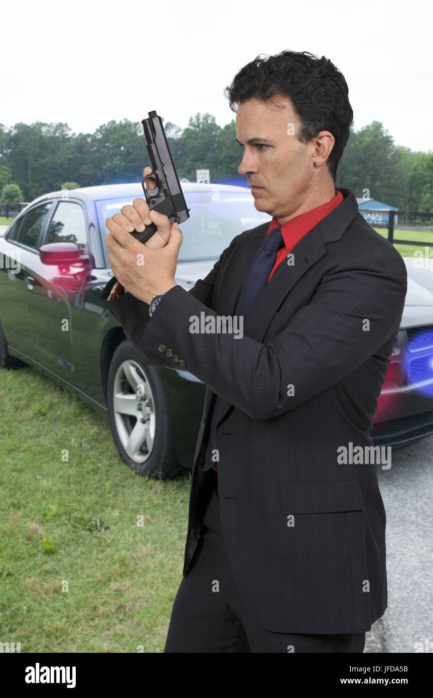 Man Police Detective Stock Photo - Alamy