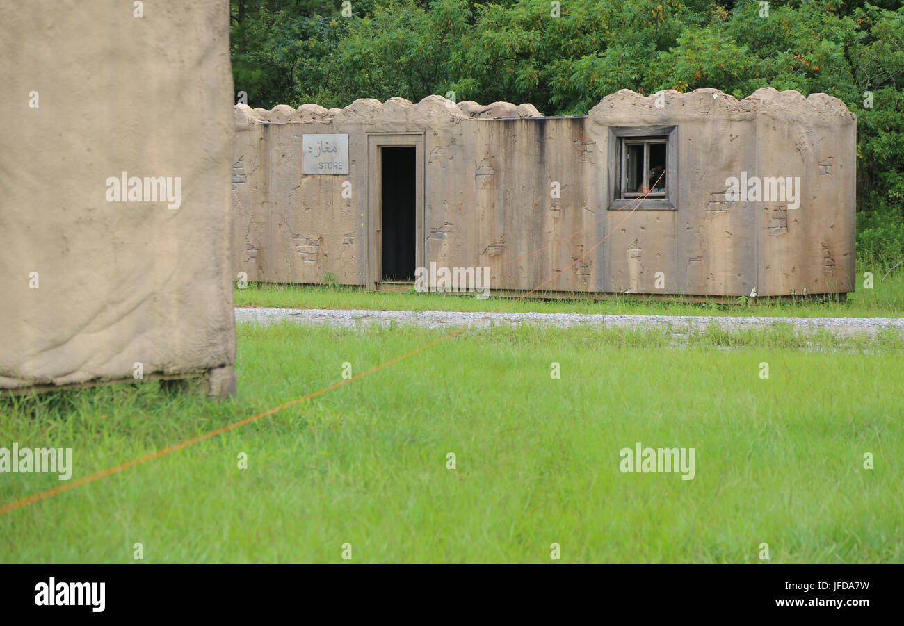 Personnel assigned to Rapides Parish Sheriff’s Office, La., directs a ...