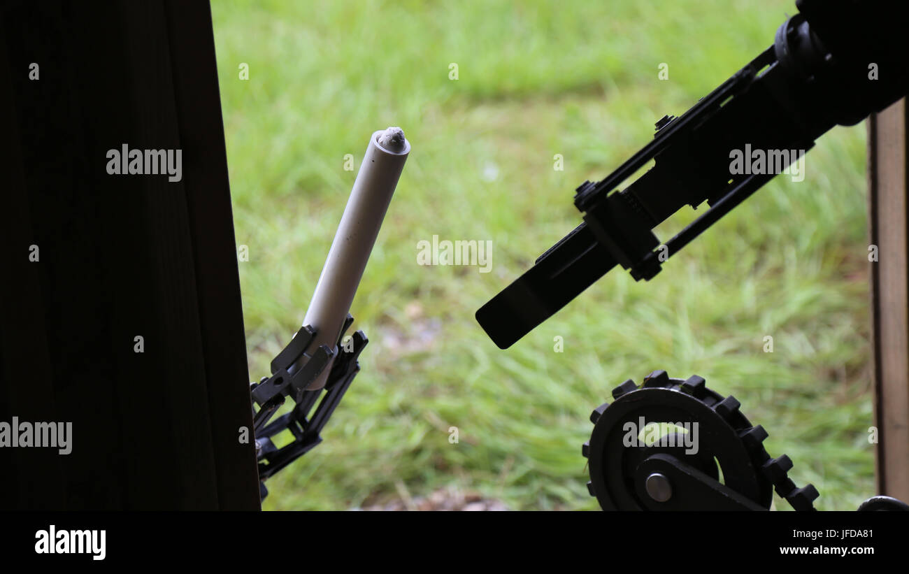 A Mini ANDROS II Robot, controlled by personnel assigned to Rapides ...