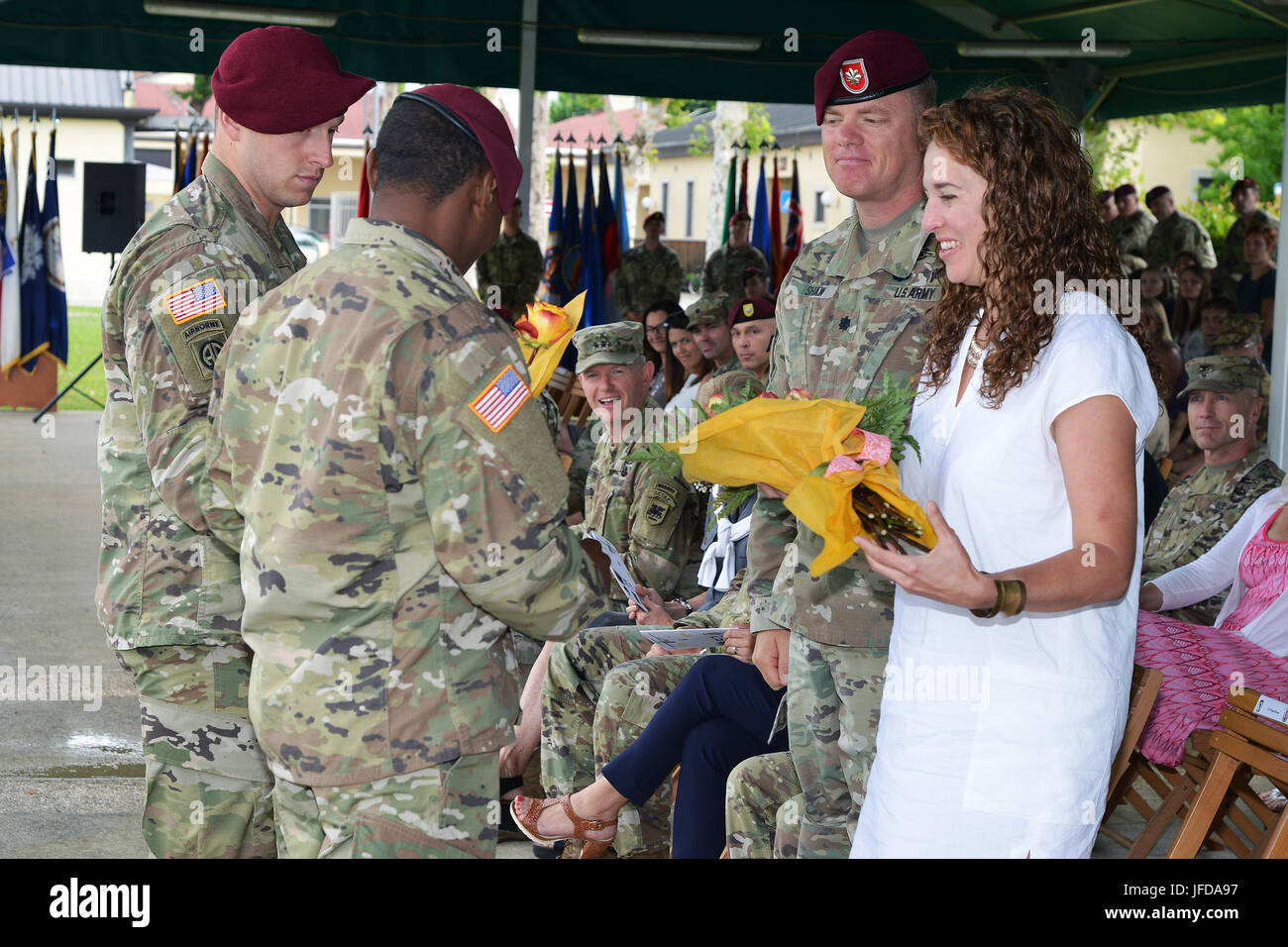 Mrs. Sherry Shaw, wife of the Lt. Col. Robert M. Shaw, incoming ...