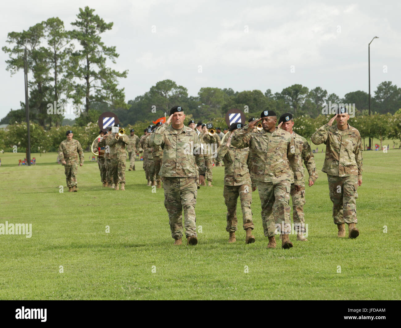 123rd Division Signal Battalion holds a change of command ceremony at ...