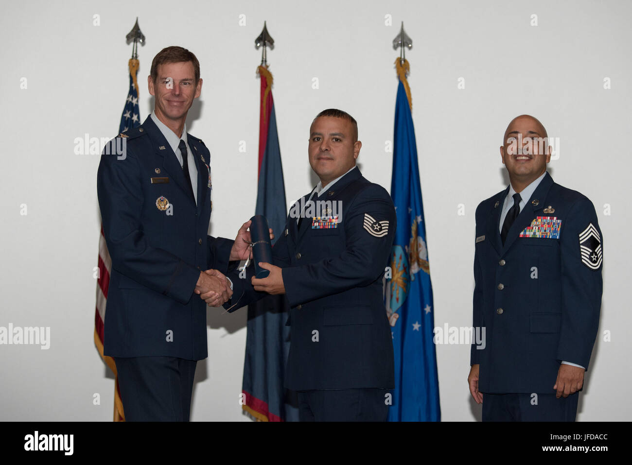 Tech. Sgt. Nathan Rodriguez, 734th Air Mobility Squadron, is recognized ...