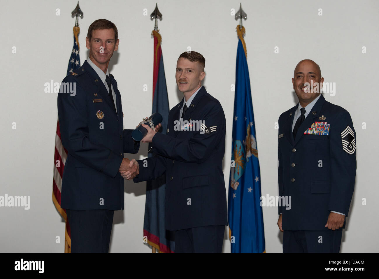 Senior Airman Travis Hadlock, 734th Air Mobility Squadron, is ...