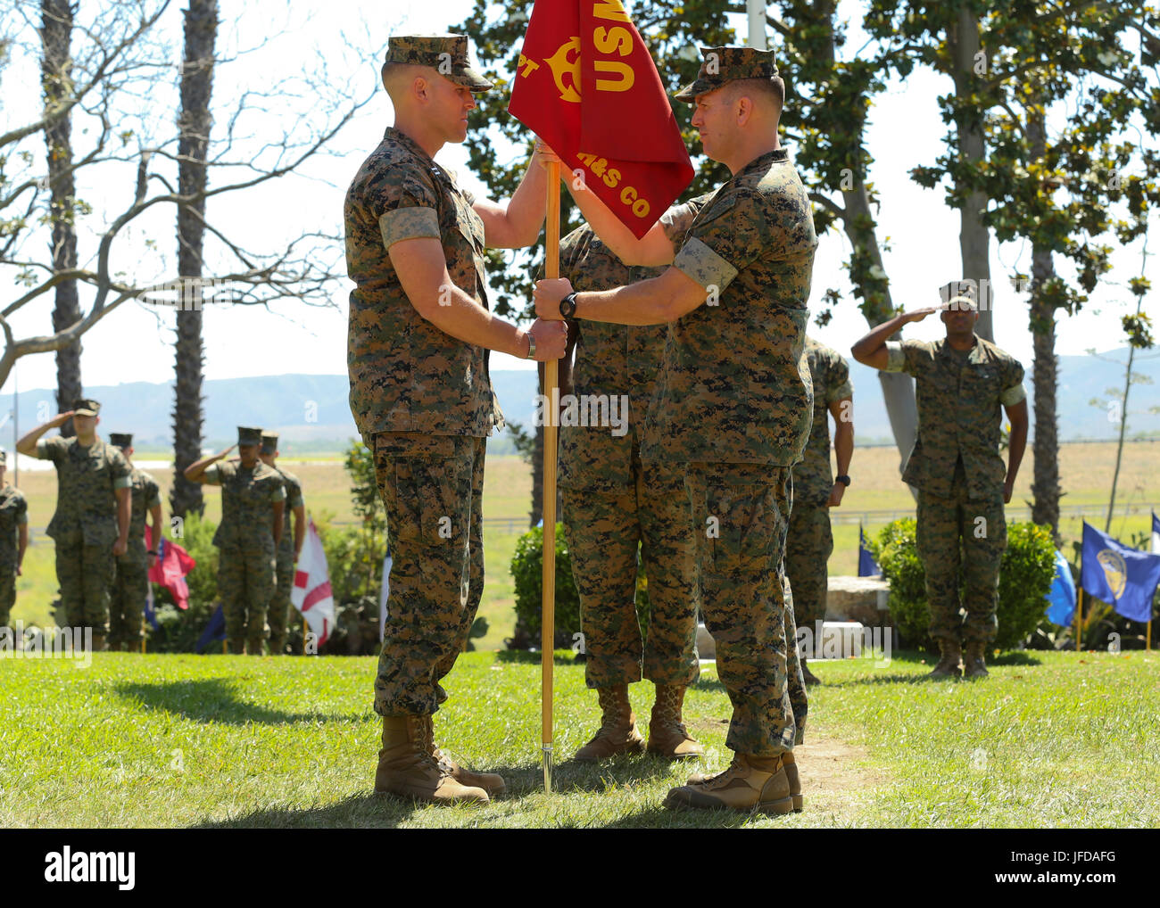 Maj. Jason Schneider relinquished command of Headquarters and Service ...