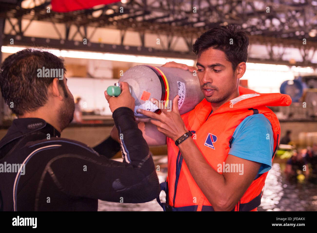 Fourth day of the International Human-Powered Submarine Races in the ...