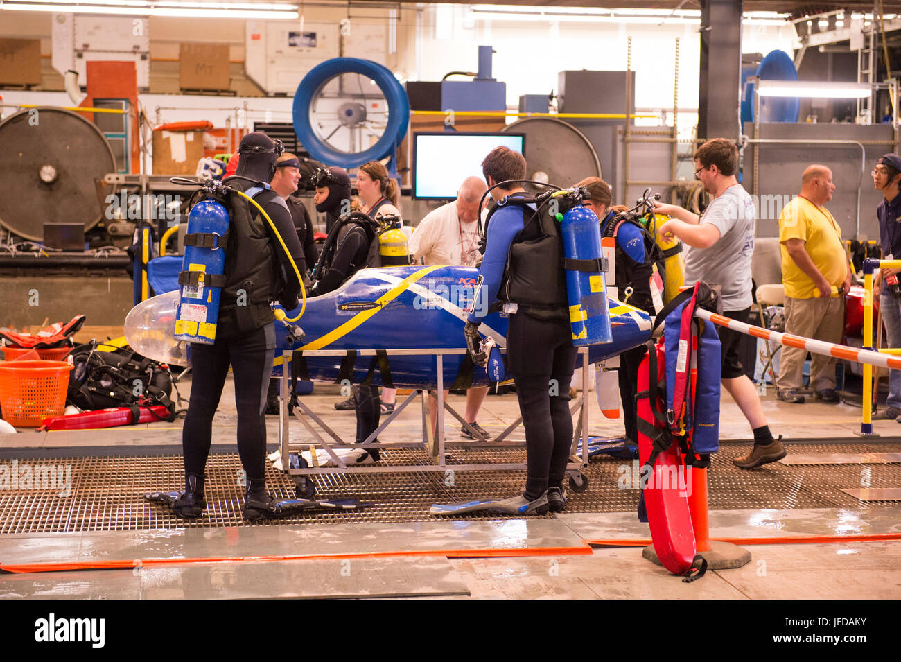 Fourth day of the International Human-Powered Submarine Races in the ...